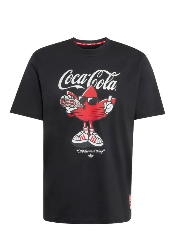 Adidas X Coca Cola Classic Sport Graphic Treffle T-shirt Asia Sizing - Black