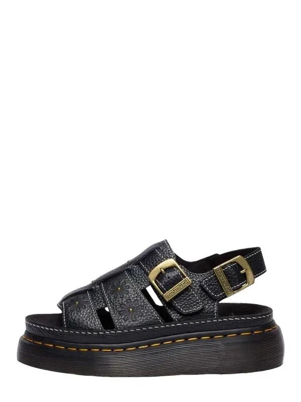 Dr. Martens Wrenlie Fisherman Platform Sandals - Black