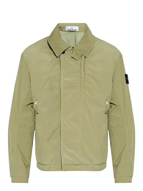 Stone Island Insulated Jacket With Pockets - Green