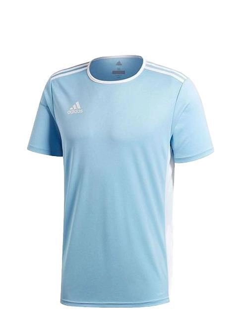Adidas Entrada 18 Training Short Sleeve Tee - Blue/white