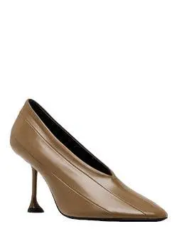 Proenza Schouler Tee 85 Pieced Leather Pumps - Ash