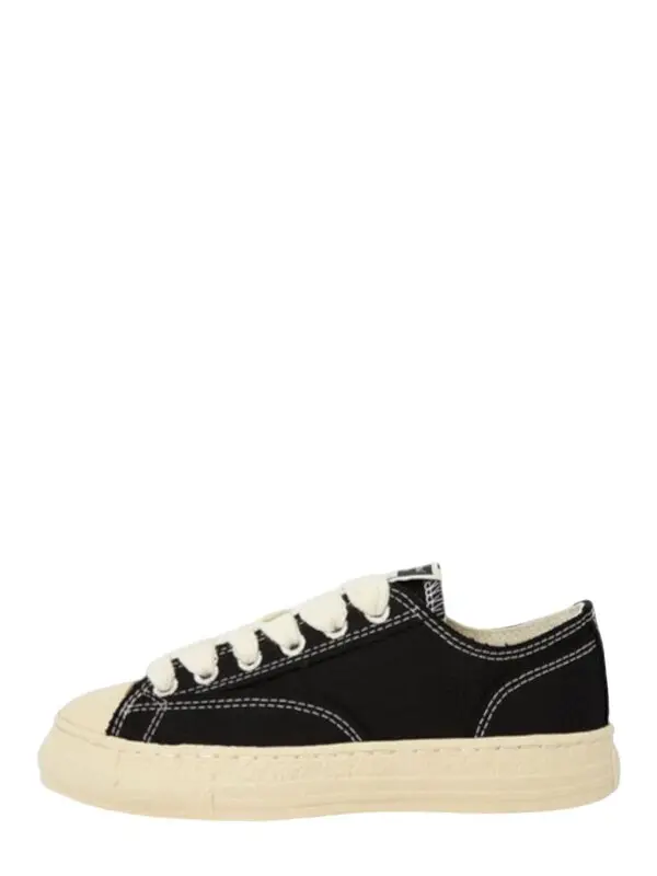Mihara Yasuhiro Roy Past Sole Canvas Low Top Sneakers - Black
