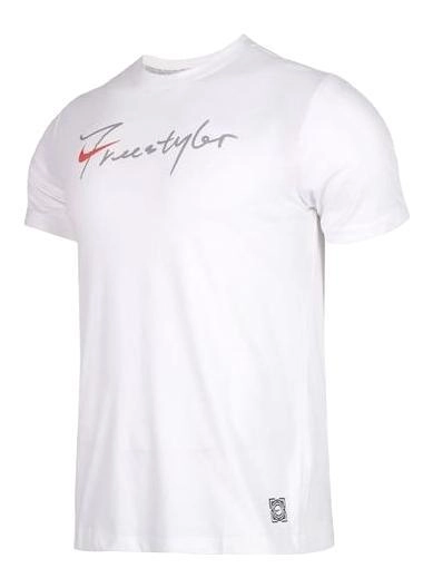 Nike Short Sleeve T-shirt With Freestyle Logo - White