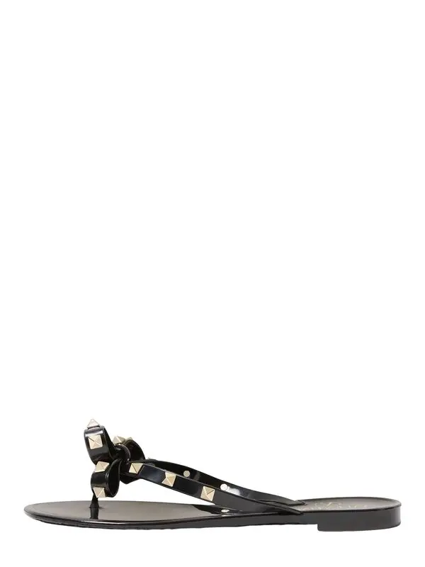 Valentino Garavani Rockstud Embellished Sandals - Black