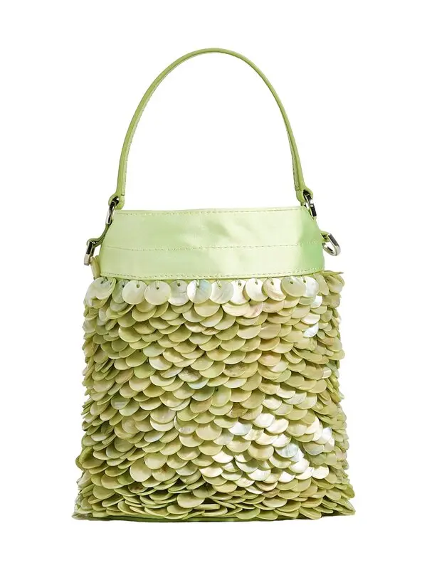 Staud Lila Mini Bucket Bag - Matcha