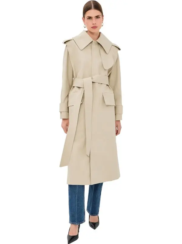 Victoria Beckham Philippa Trench Coat - Beige