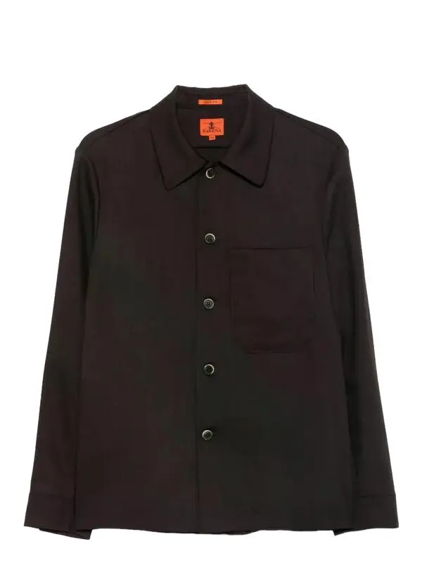 Barena Venezia Cedrone Patch-pocket Overshirt - Brown