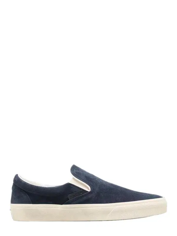 TOM FORD Round-toe Suede Loafers - Blue