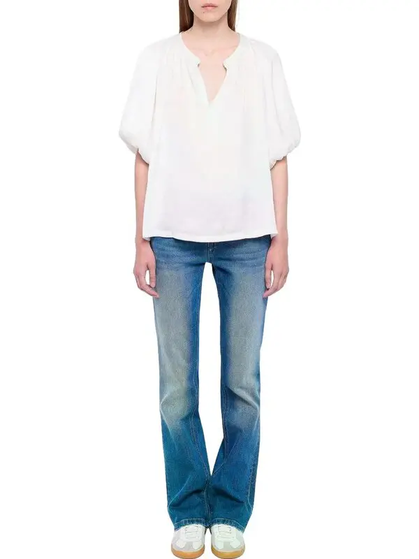 Zadig&Voltaire Satin Blouse - White
