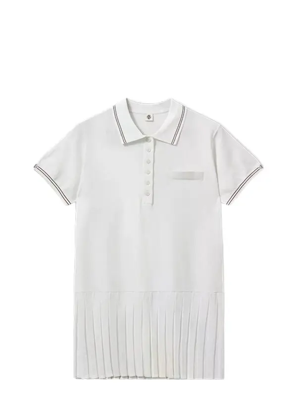 THE GARMENT Madison Pleated Dress - White
