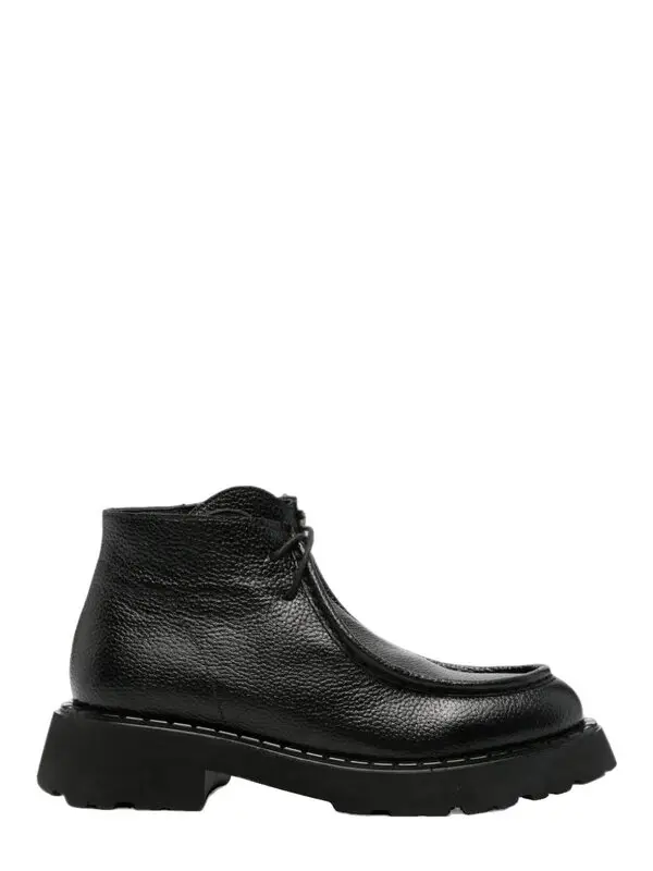 SERGIO MORETTI FIRENZE Zip-fastening Leather Desert Boots - Black