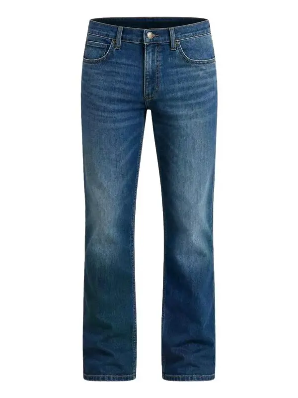 LEEM Daren Logo-patch Jeans - Blue