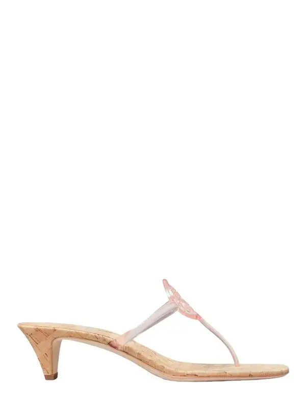 Tory Burch Miller Jelly Kitten Heel Sandals - Brown
