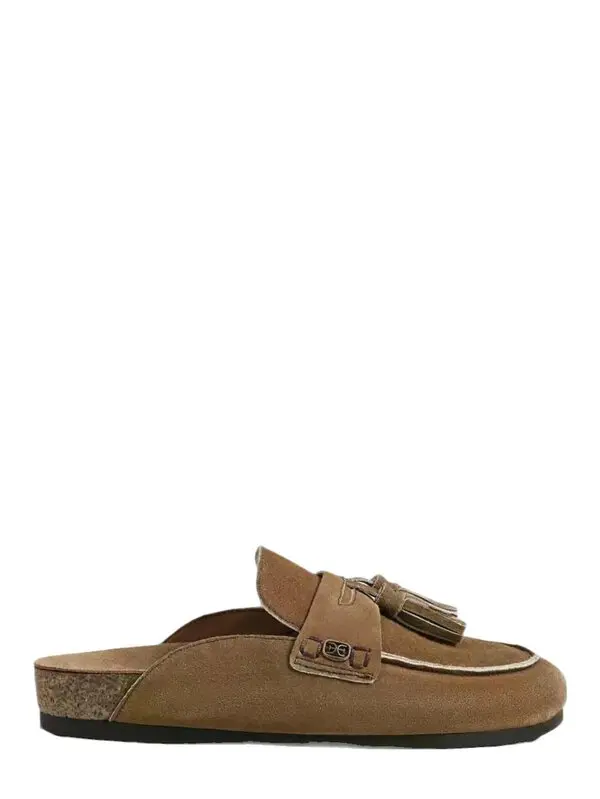 Sam Edelman Astrid Tassel Detail Mules - Brown