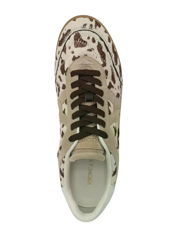 Veronica Beard Natalia Animal-print Sneakers - Neutrals