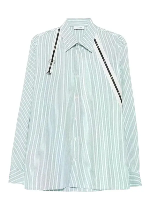 Alexander McQueen Harness Striped Shirt - Green
