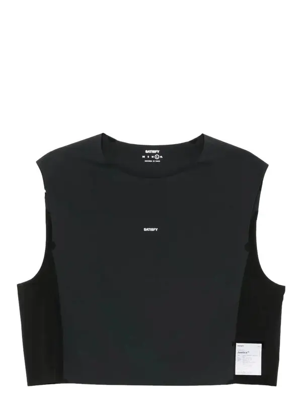 Satisfy Justice Trail Cropped Vest - Black