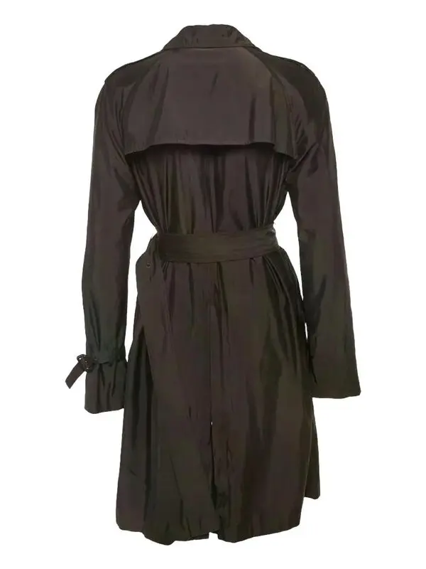 Gucci Double-breasted Trench Coat - Black