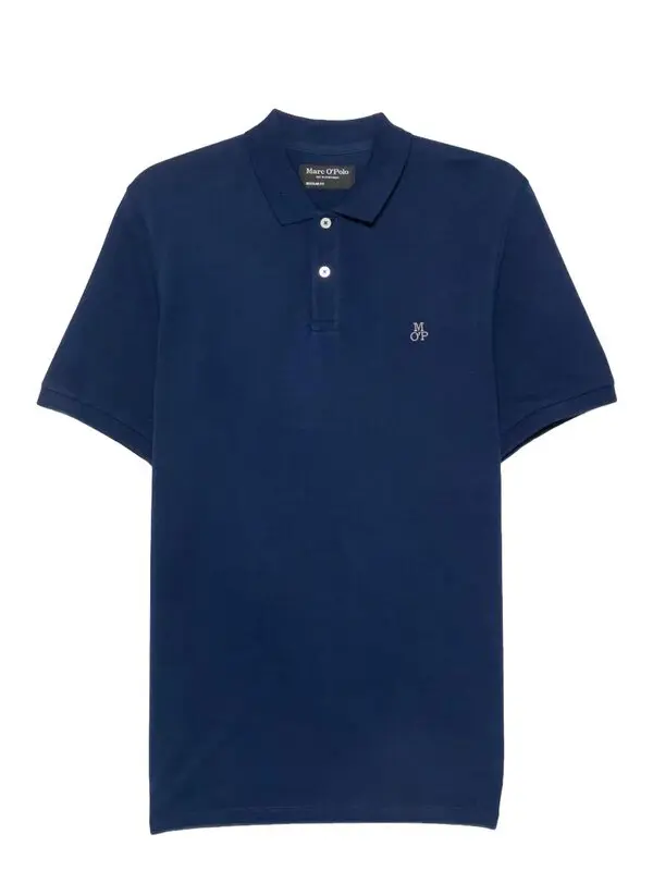 Marc O'polo Logo-embroidered Polo Shirt - Blue