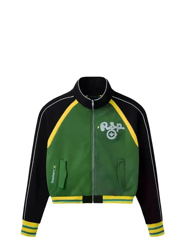 GV GALLERY Raspberry Hills Jamaica Berry Logo-patch Jacket - Green