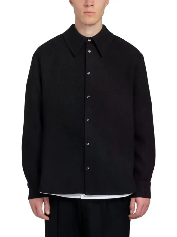 Séfr Wes Buttoned Overshirt - Black
