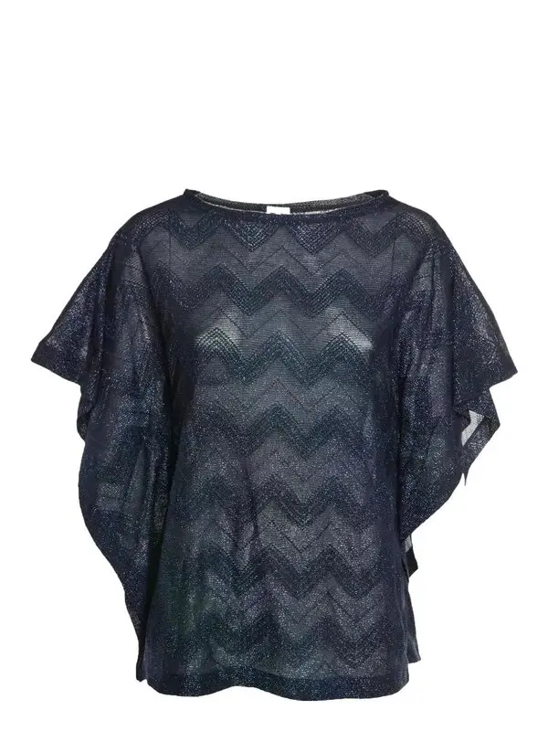 Missoni Chevron Knit Kaftan - Blue