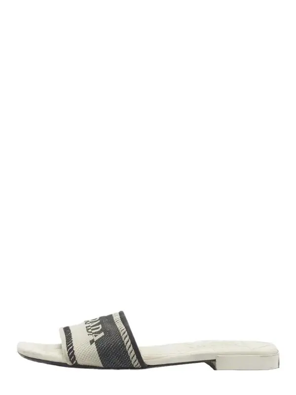 Prada Logo-strap Slides - Neutrals