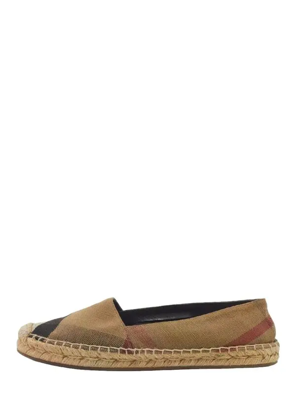 Burberry Nova Check Canvas Espadrilles - Brown
