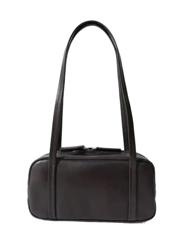 ST. AGNI Petit Dual Zip Shoulder Bag - Brown