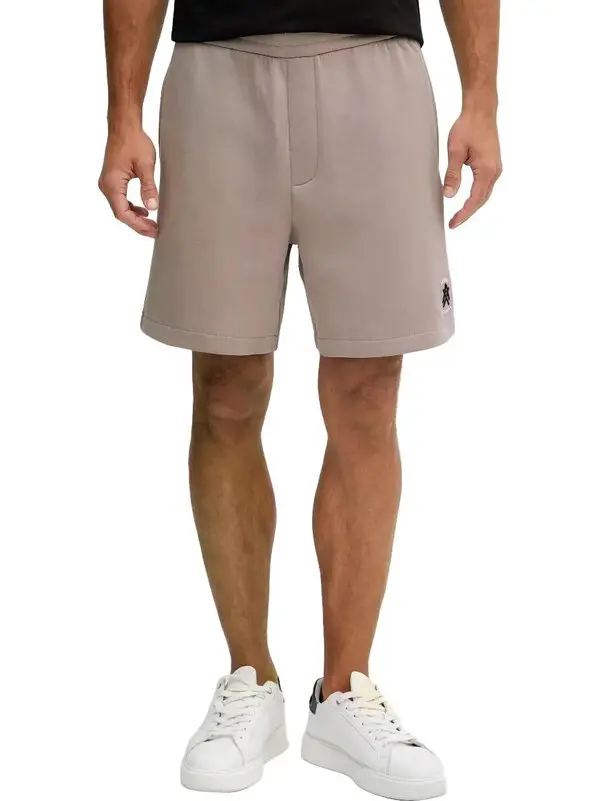 Armani Exchange Logo Embroidered Elasticated Shorts - Neutrals