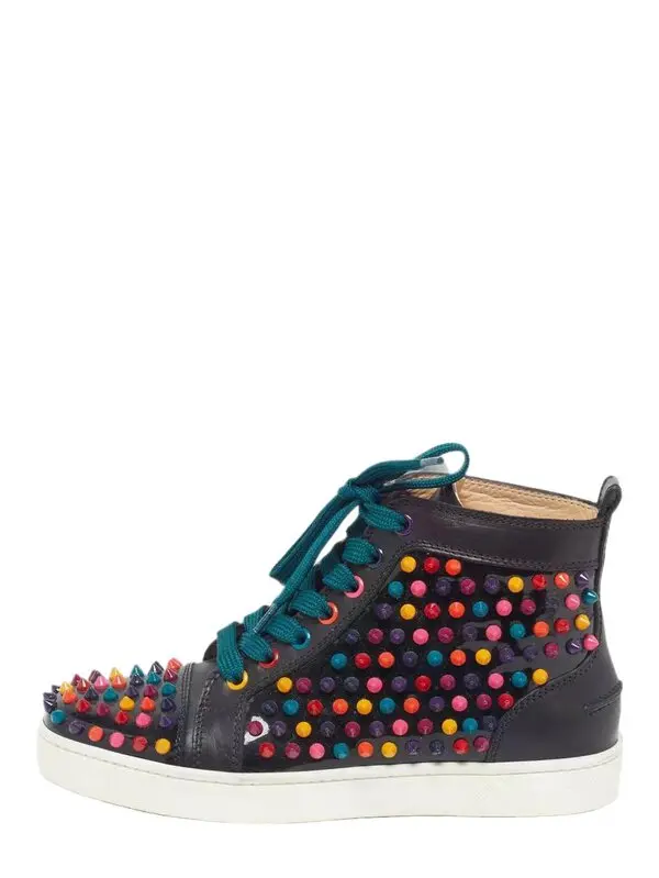 CHRISTIAN LOUBOUTIN Lou Spikes Studded Sneakers - Black