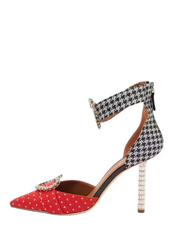 MALONE SOULIERS Camille Heart Print Pumps - Red