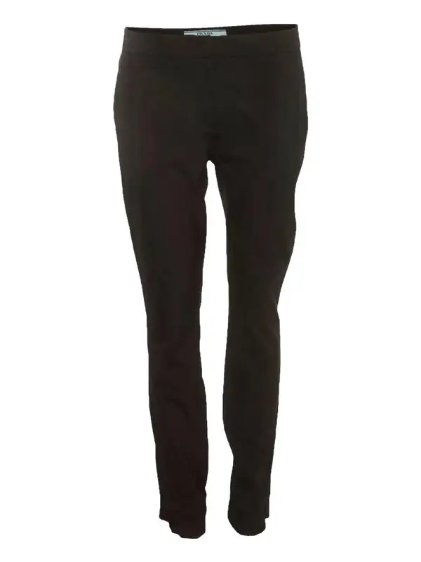 Prada Tailored Zip-detail Trousers - Black