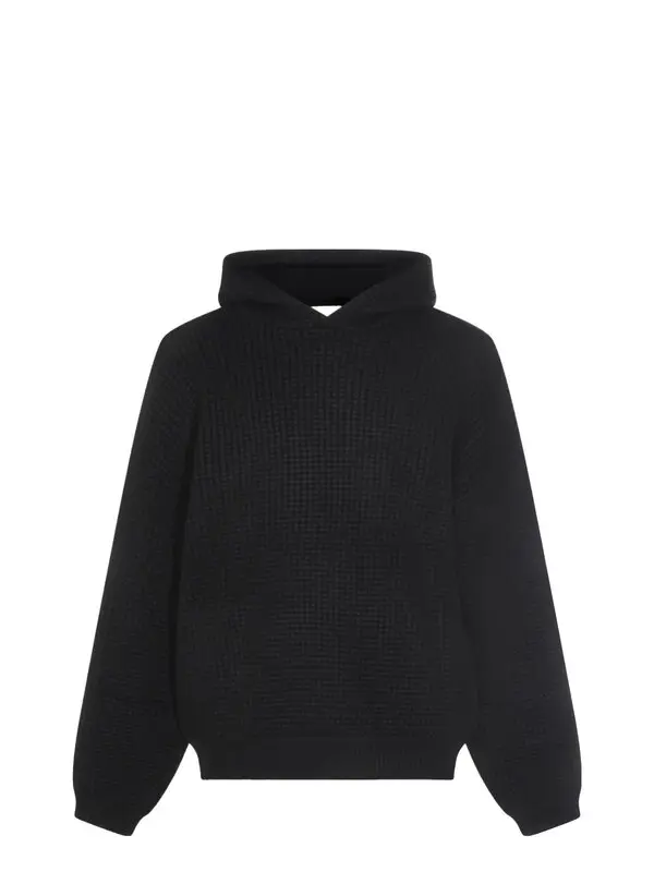 Fear Of God Heavy Waffle 90s Hoodie - Black