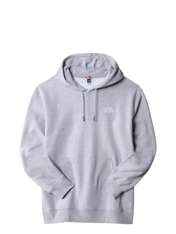The North Face Logo Embroidered Hoodie - Gray