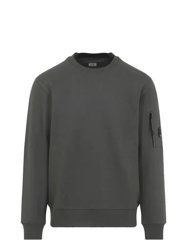 C.P. COMPANY Logo Crew Neck Sweatshirt - Black