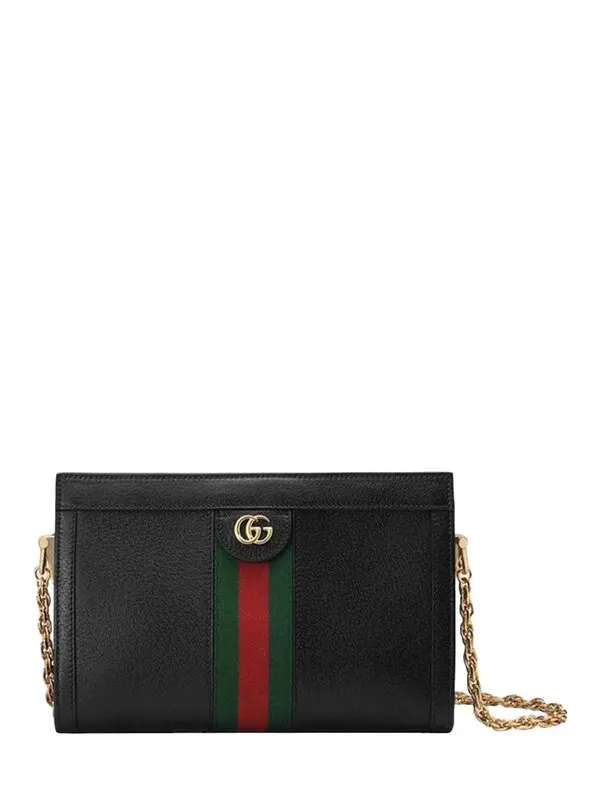 Gucci Ophidia Diagonal Shoulder Bag - Black