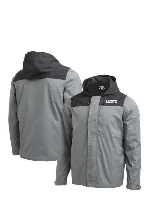 NFL X DARIUS RUCKER Detroit Lions Full-zip Windbreaker Jacket Collection - Gray
