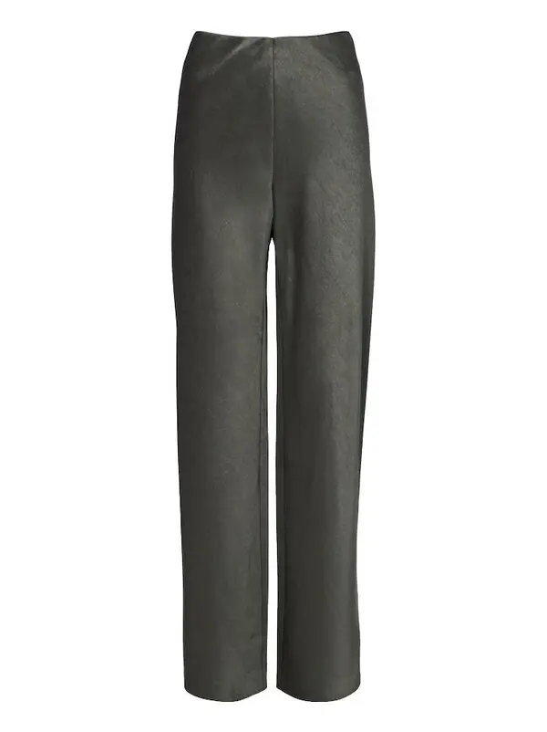 Vince Colette Satin Wide-leg Pants - Green