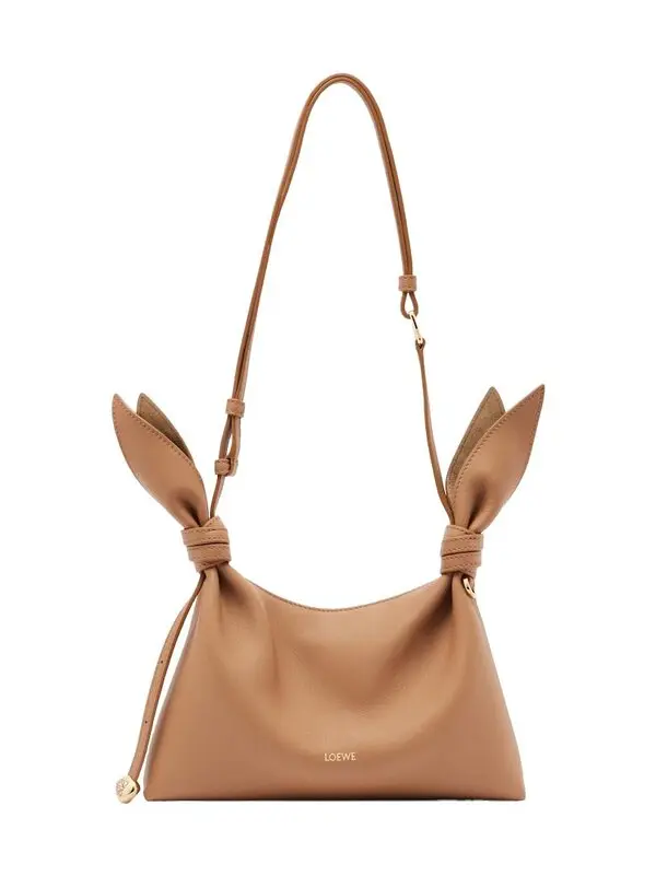 Loewe Scarf Mini Leather Shoulder Bag - Brown
