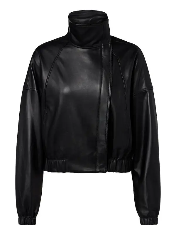 Vince Leather Jacket - Black