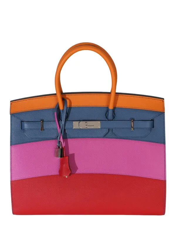 Hermès Birkin 35 Sellier Epsom Leather Bag - Multicolor