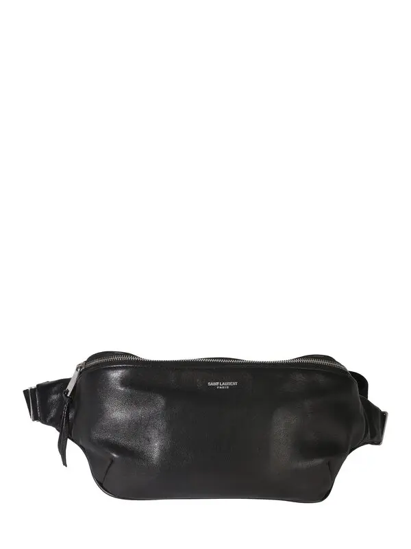 Saint Laurent Smooth Calfskin Belt Bag - Black