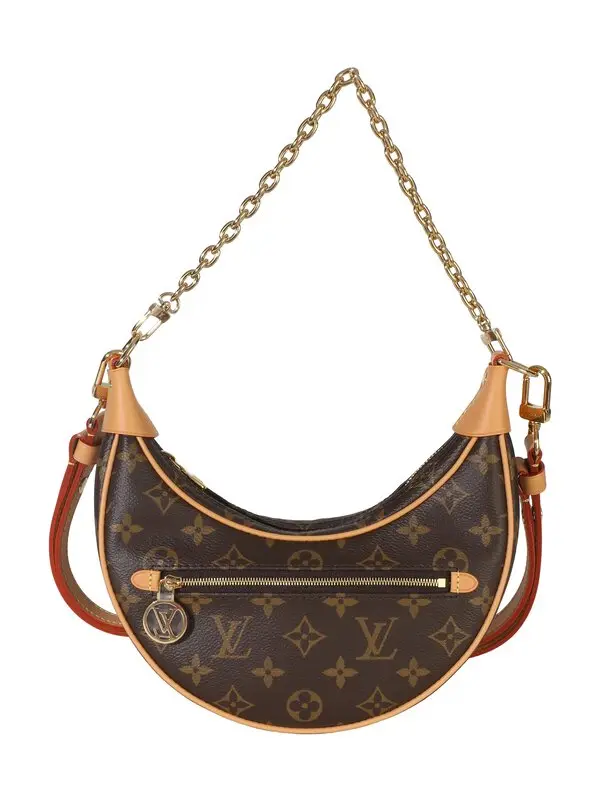 LOUIS VUITTON Monogram Canvas Loop Shoulder Bag - Brown