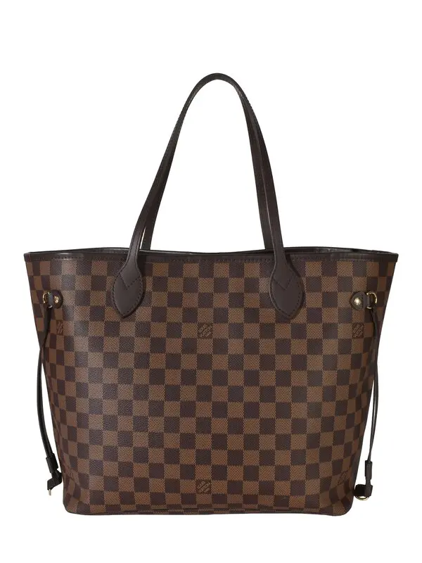 LOUIS VUITTON Damier Ebene Canvas Neverfull Mm Tote Bag - Brown