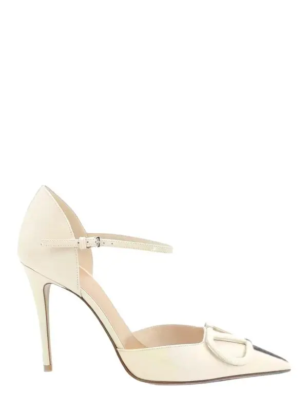 Valentino Garavani Vlogo Signature Ankle-strap Pumps - Neutrals