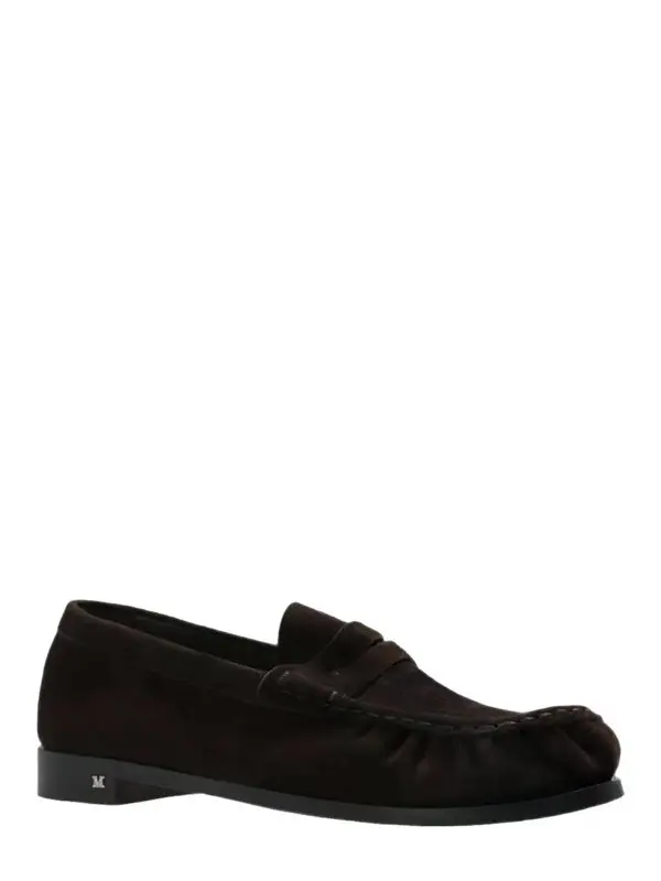 Max Mara Leather Loafers - Brown