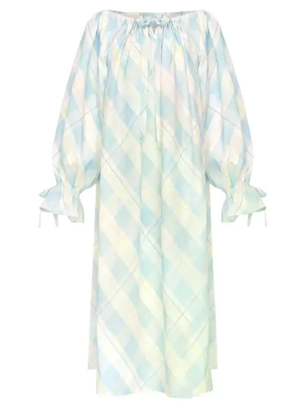 Sleeper Cha-cha Ruffled Midi Dress - Blue