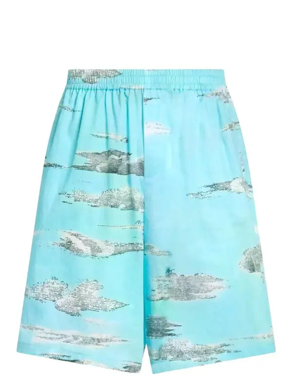 Moschino Cloud Print Shorts - Blue