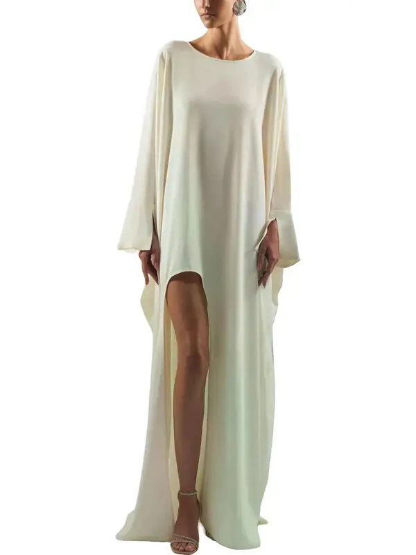 TALLER MARMO Namib Asymmetric Kaftan Dress - Neutrals